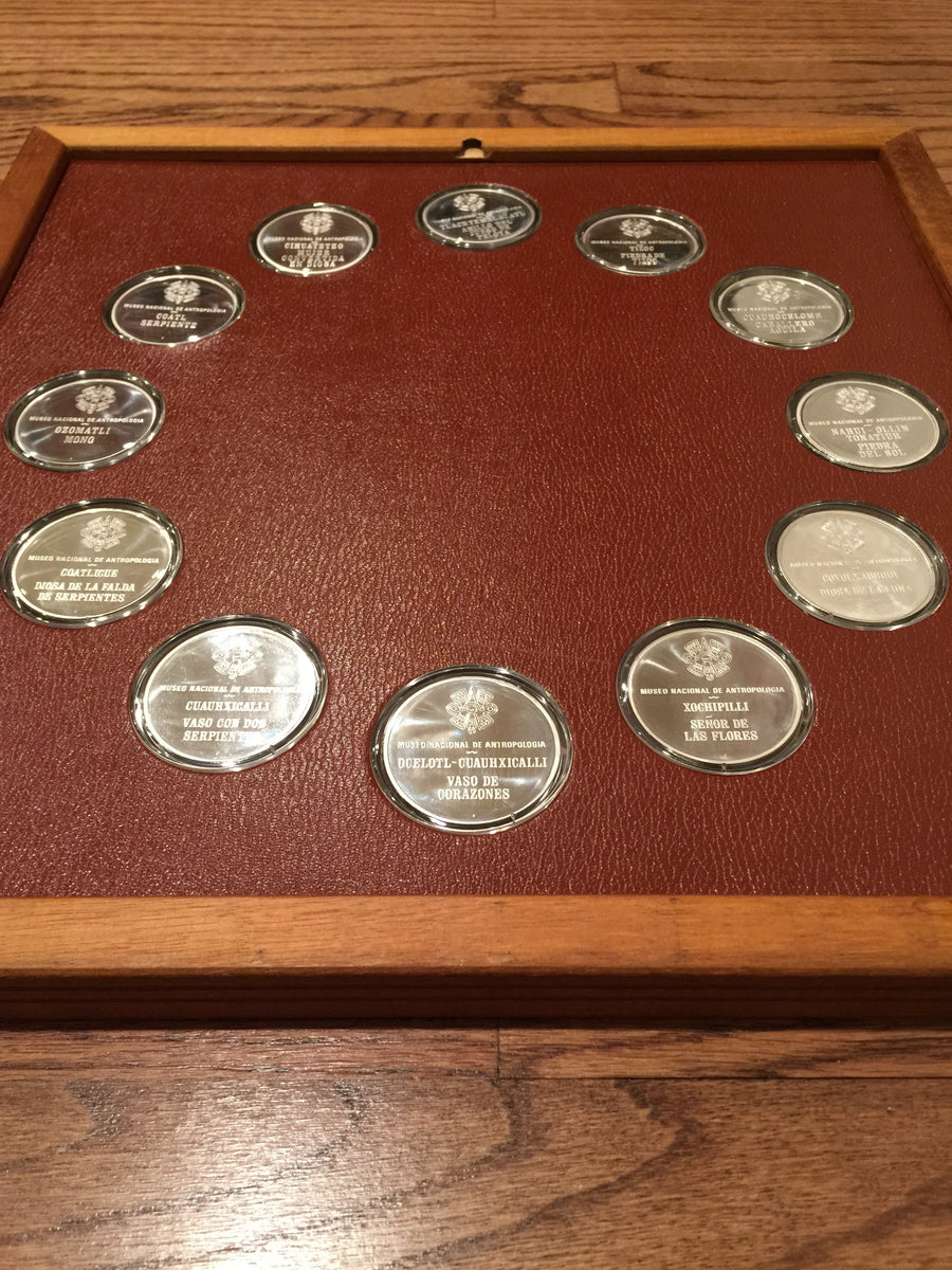 Sold Out - Ultra Rare, Treasures of the Aztecs Silver Medals with 24 K ...